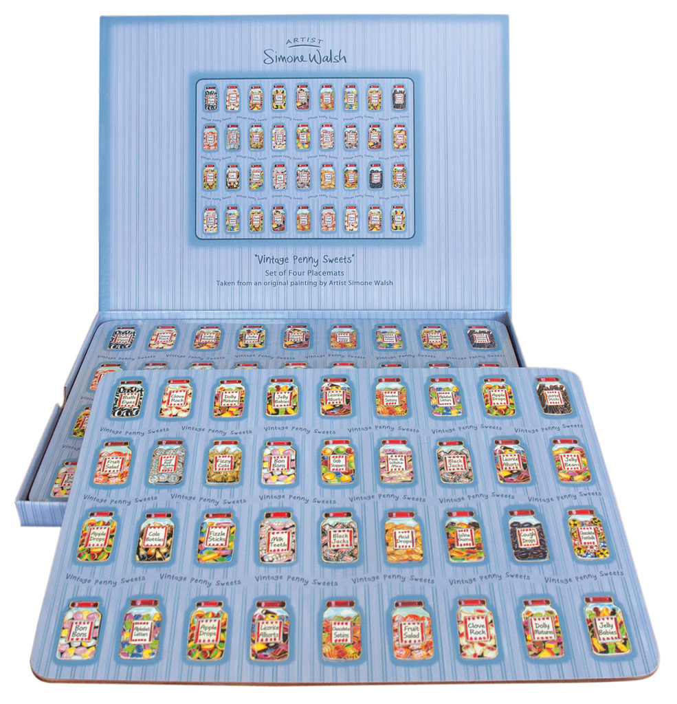 Vintage Penny Sweets Placemats - Simone Walsh